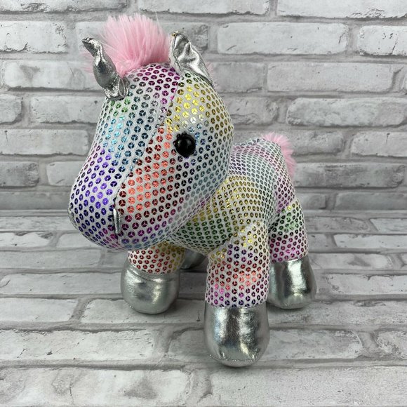 unbranded | Toys | Unicorn Rainbow Shimmer Plush Horn Stuffed Animal ...